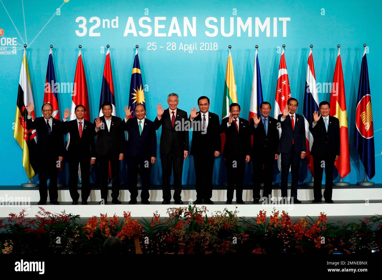 Leaders and country representatives from left to right; Malaysia's ...