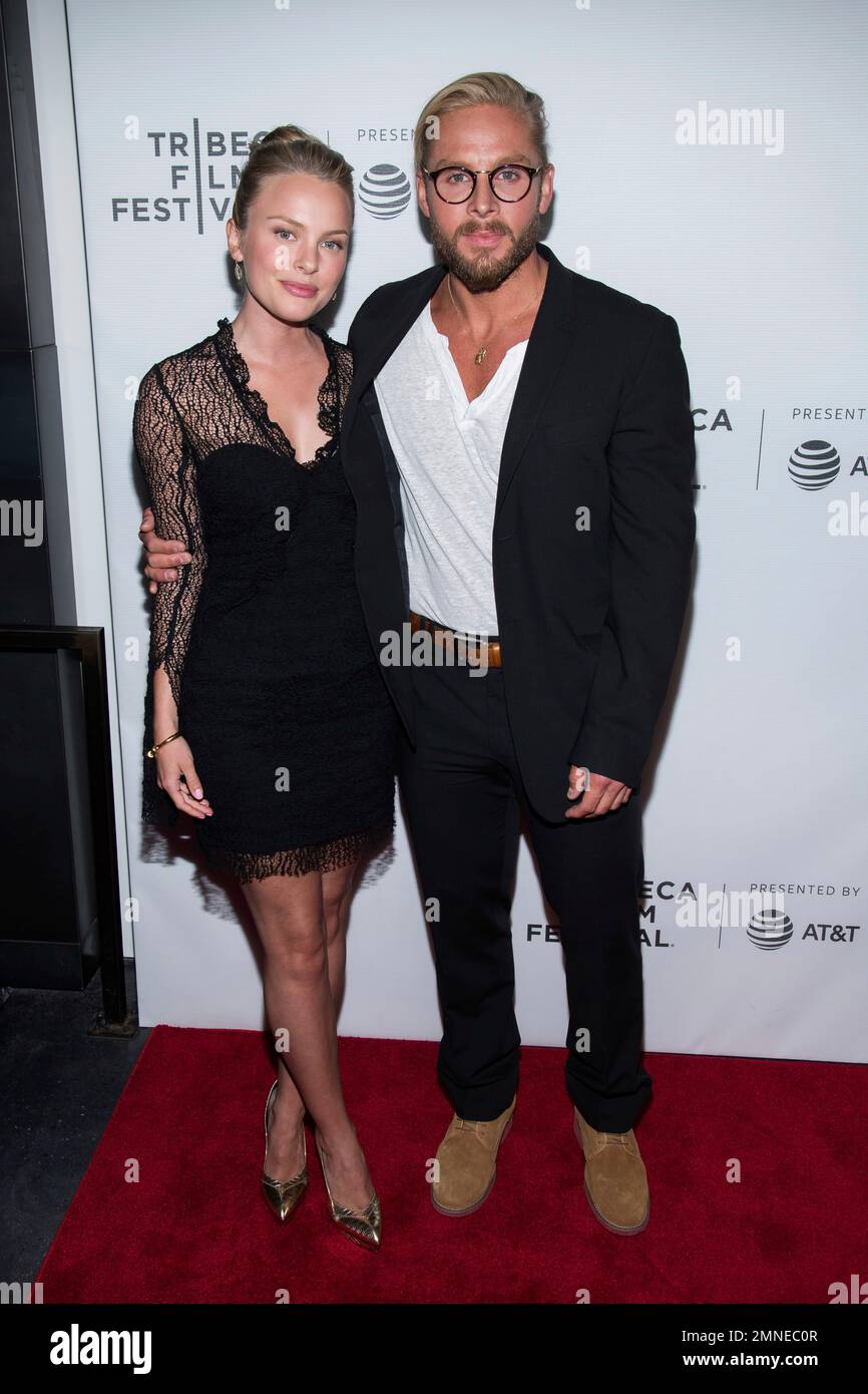 Elizabeth Dowden and Matthew Felker attend the world premiere of "The ...