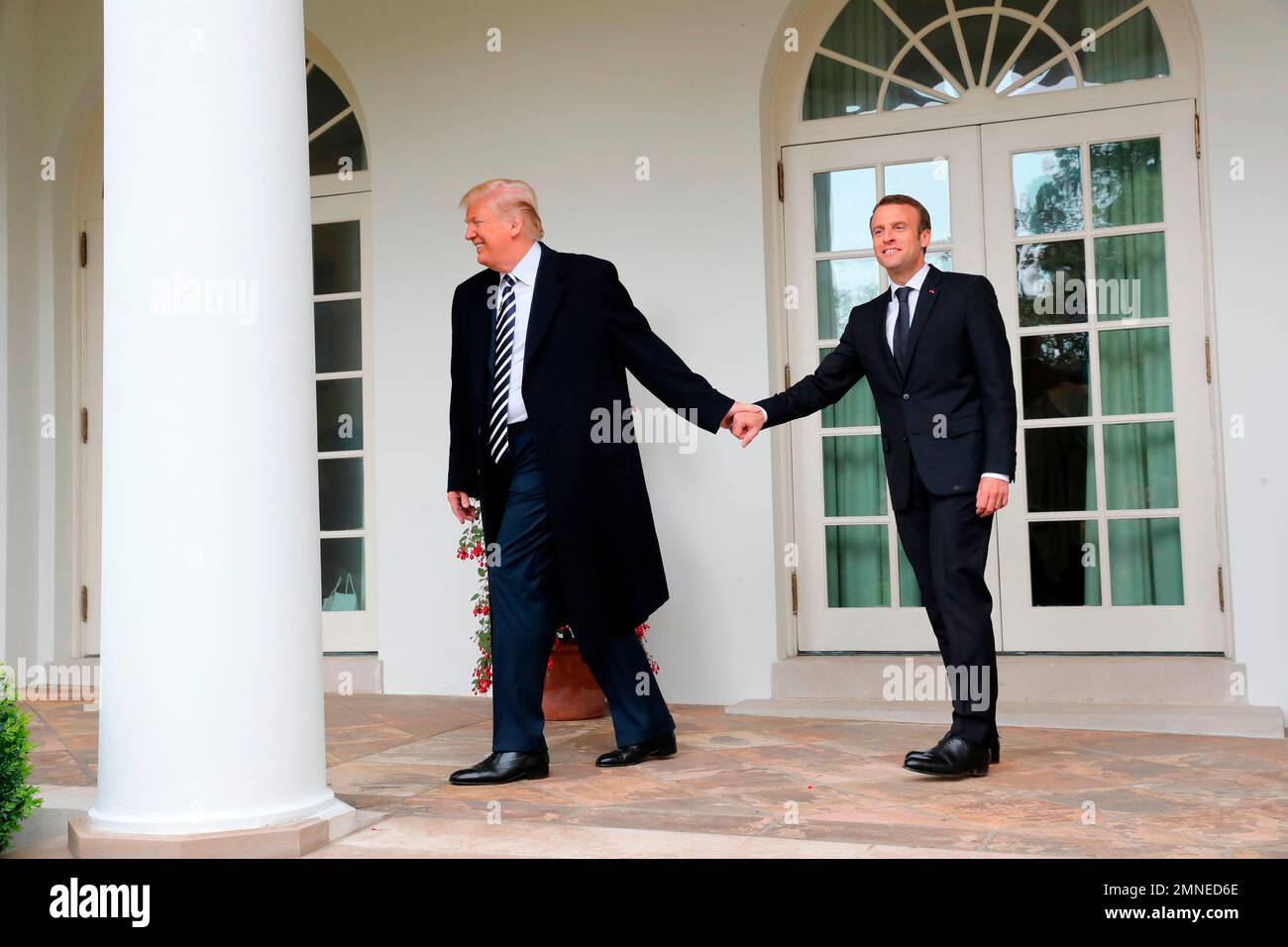 File-This April 24, 2018, file photo shows President Donald Trump and ...