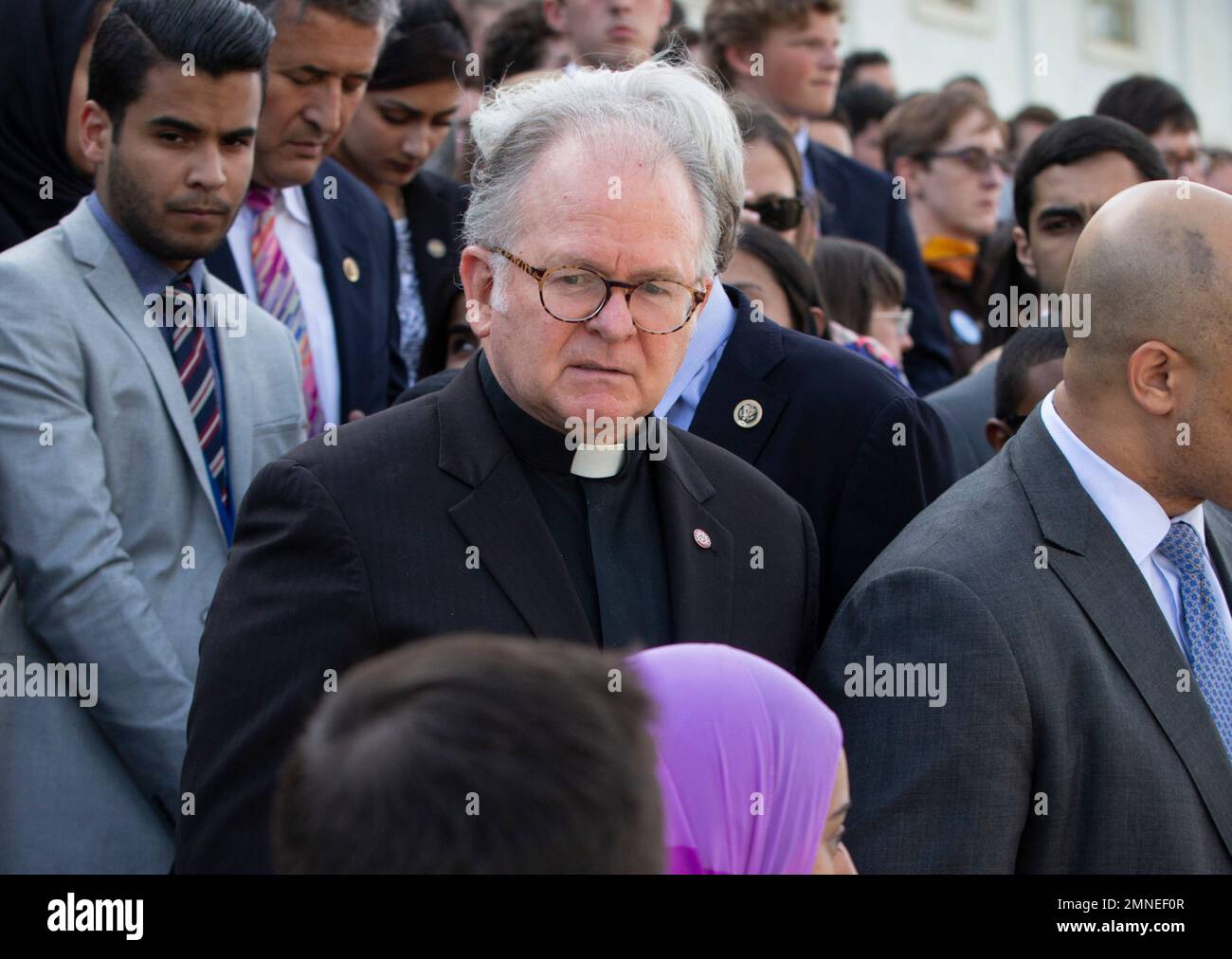 FILE - In this June 13, 2016, file photo Rev. Patrick Conroy, chaplain ...