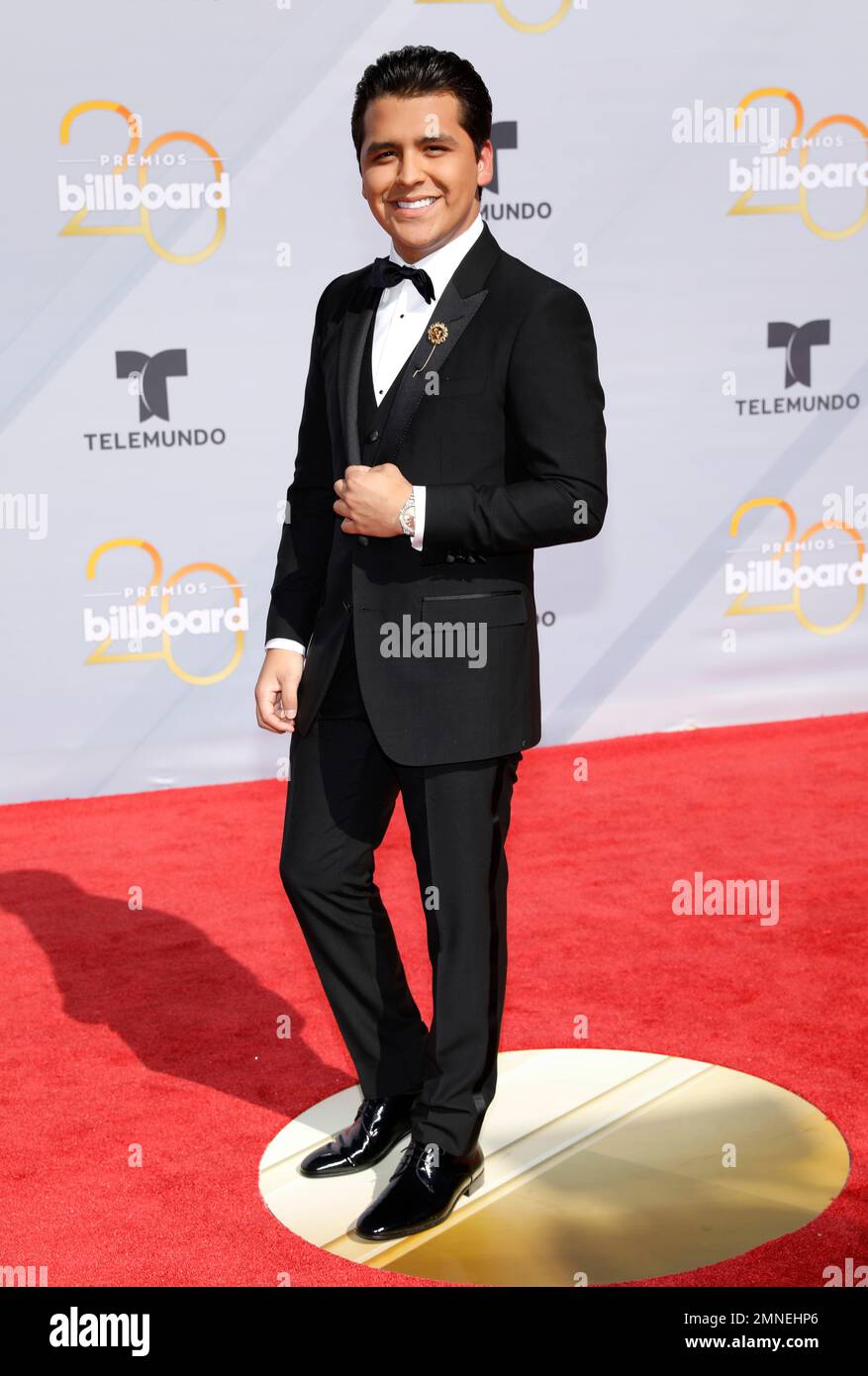 Christian Nodal arrives at the Billboard Latin Music Awards at the ...