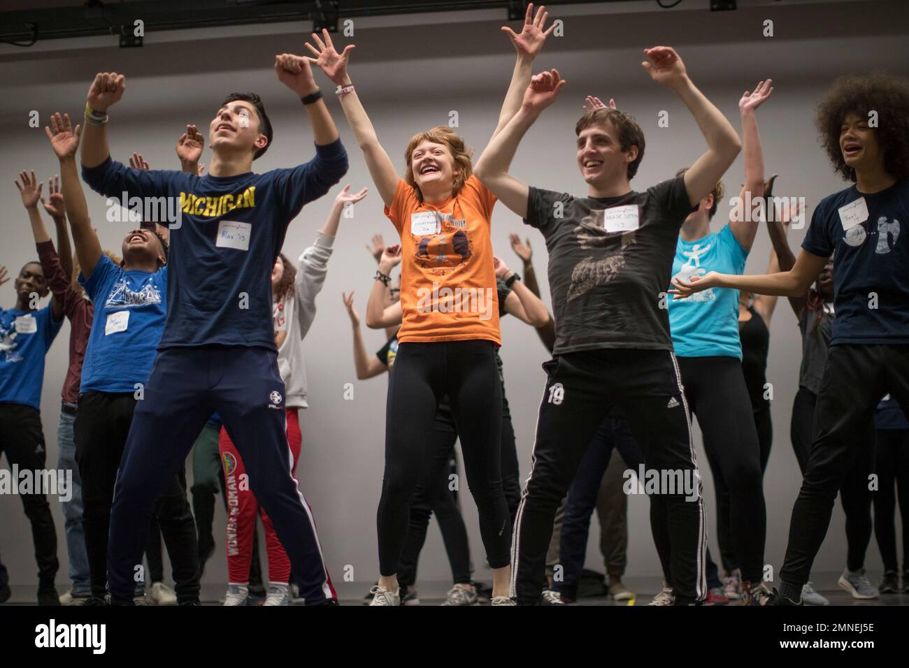 In this March 3, 2018 photo, current and former students perform for ...