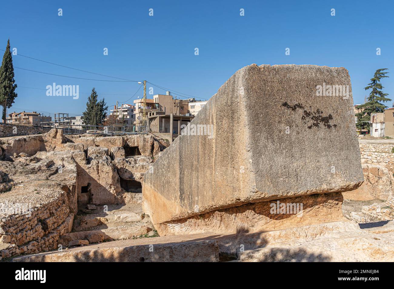 The biggest stone in the world, Lebanon Stock Photo - Alamy