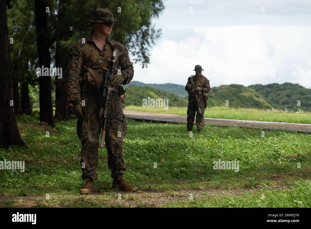 U.S. Marine Corps Lance Cpl. Kyle Heutmaker (left), a rifleman, and ...