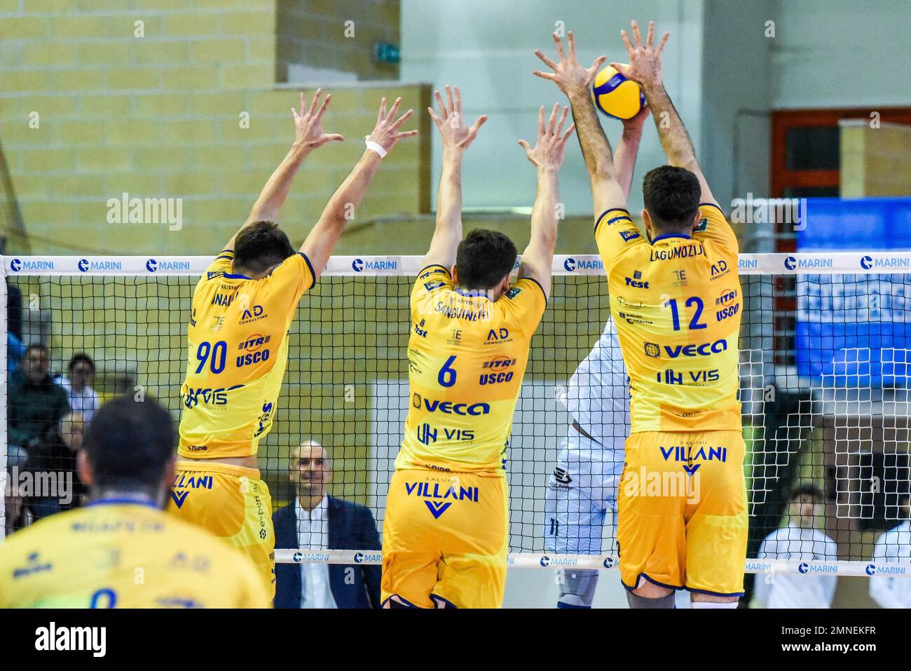Palasport, Cisterna, Italy, January 29, 2023, Rinaldi, Sanguinetti ...