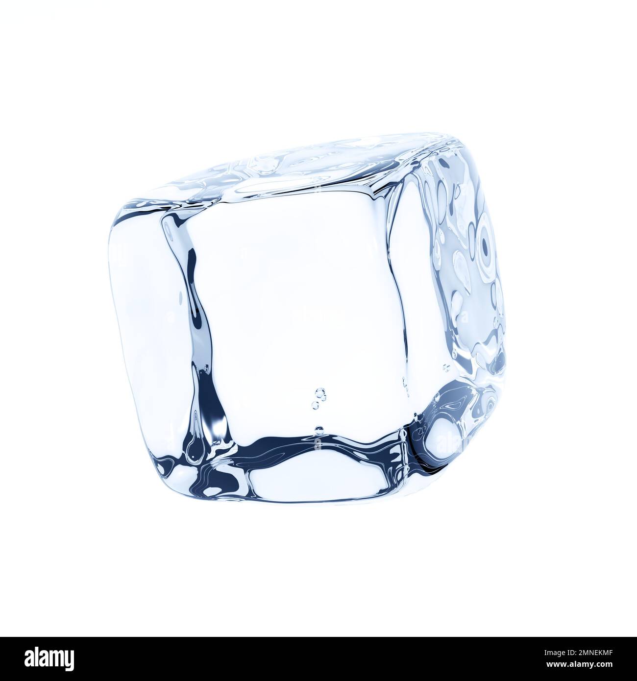 Ice cube isolated on white background. 3d illustration Stock Photo - Alamy