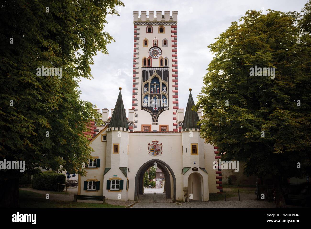Landsberg am Lech, famous medieval village over the bavarian romantic ...