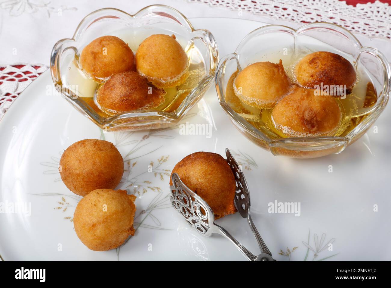 Swabian cuisine, Drunken maidens in Swabian cider, Dessert on plate ...