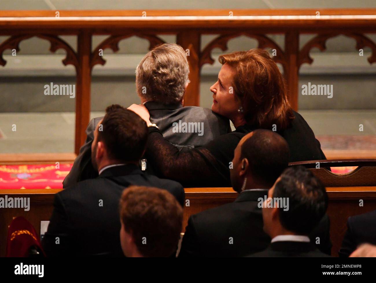 President George H.W. Bush sits with his daughter Dorothy "Doro" Bush ...