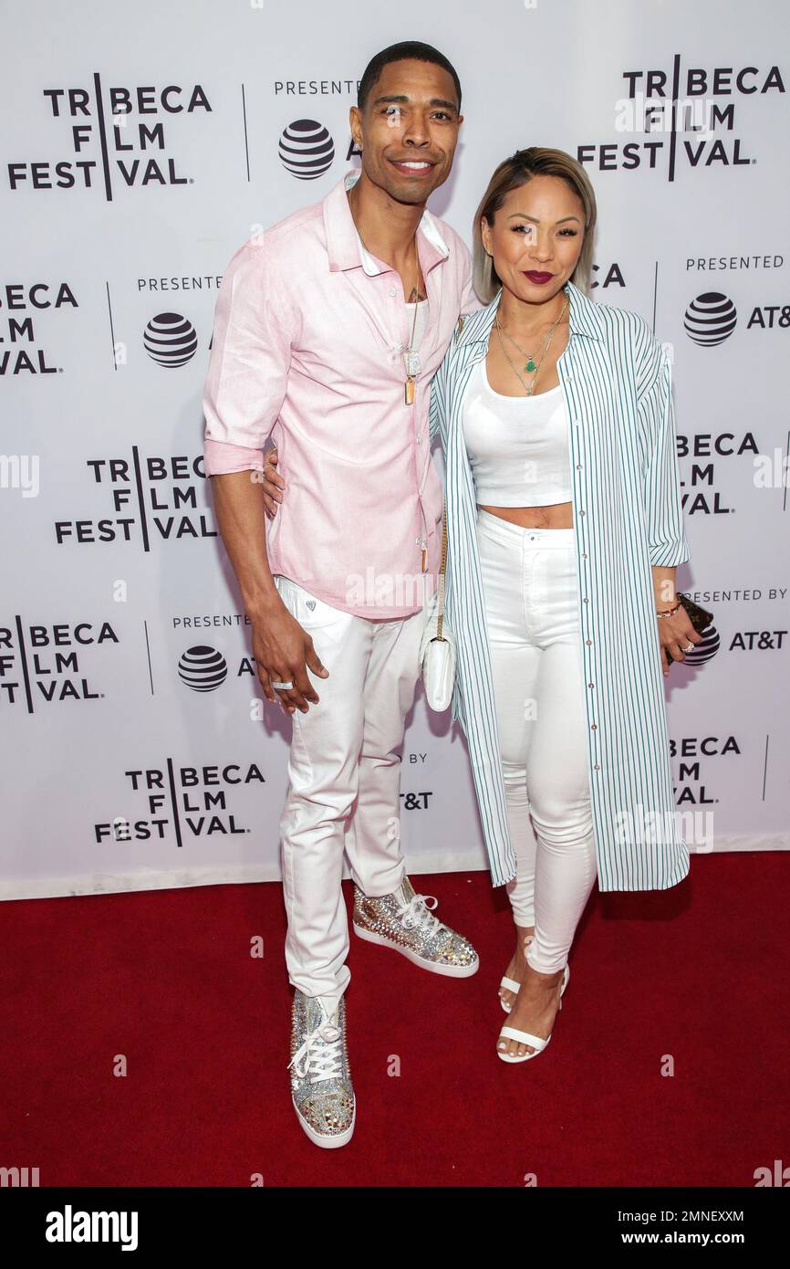 Actor Caleeb Pinkett, left, and Patricia Pinkett attend a screening of ...