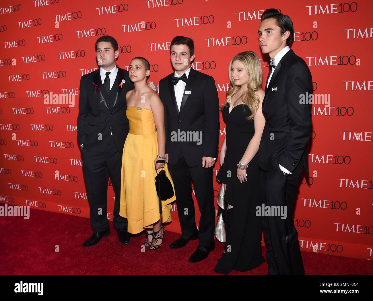 Parkland student activists, from left, Alex Wind, Emma Gonzalez ...