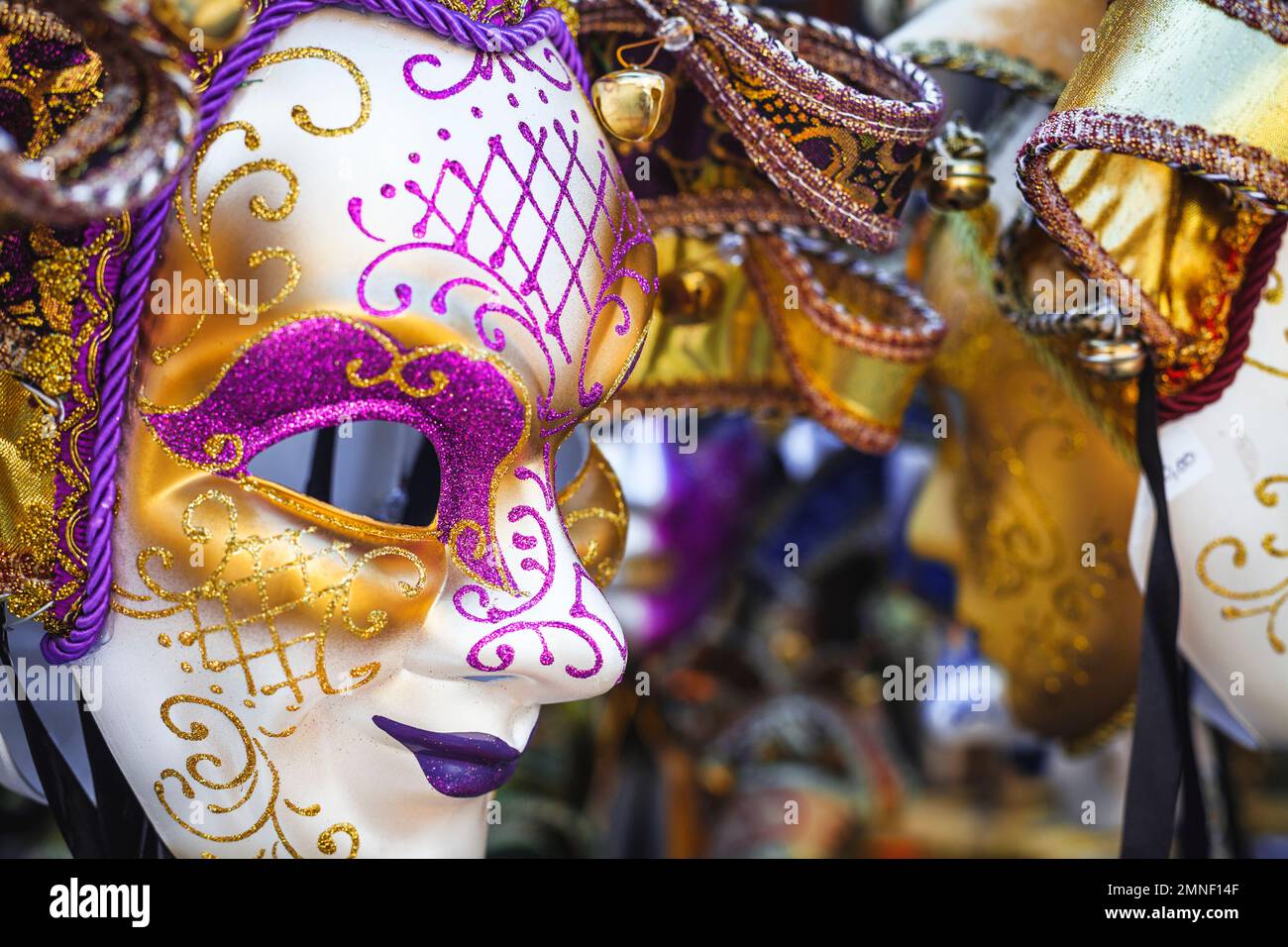 Typical carnival mask,custom of the feast in venice Stock Photo - Alamy