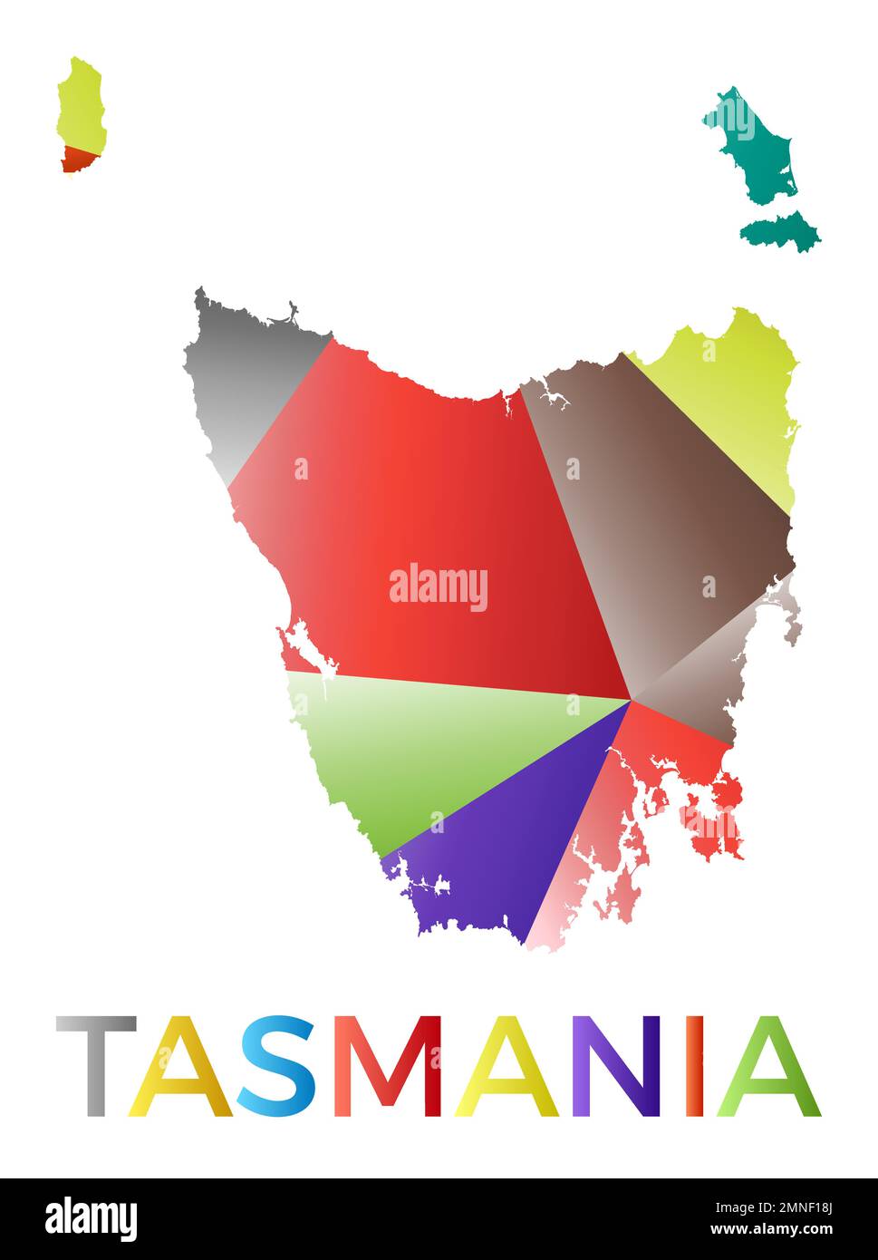 Tasmania island map hi-res stock photography and images - Alamy