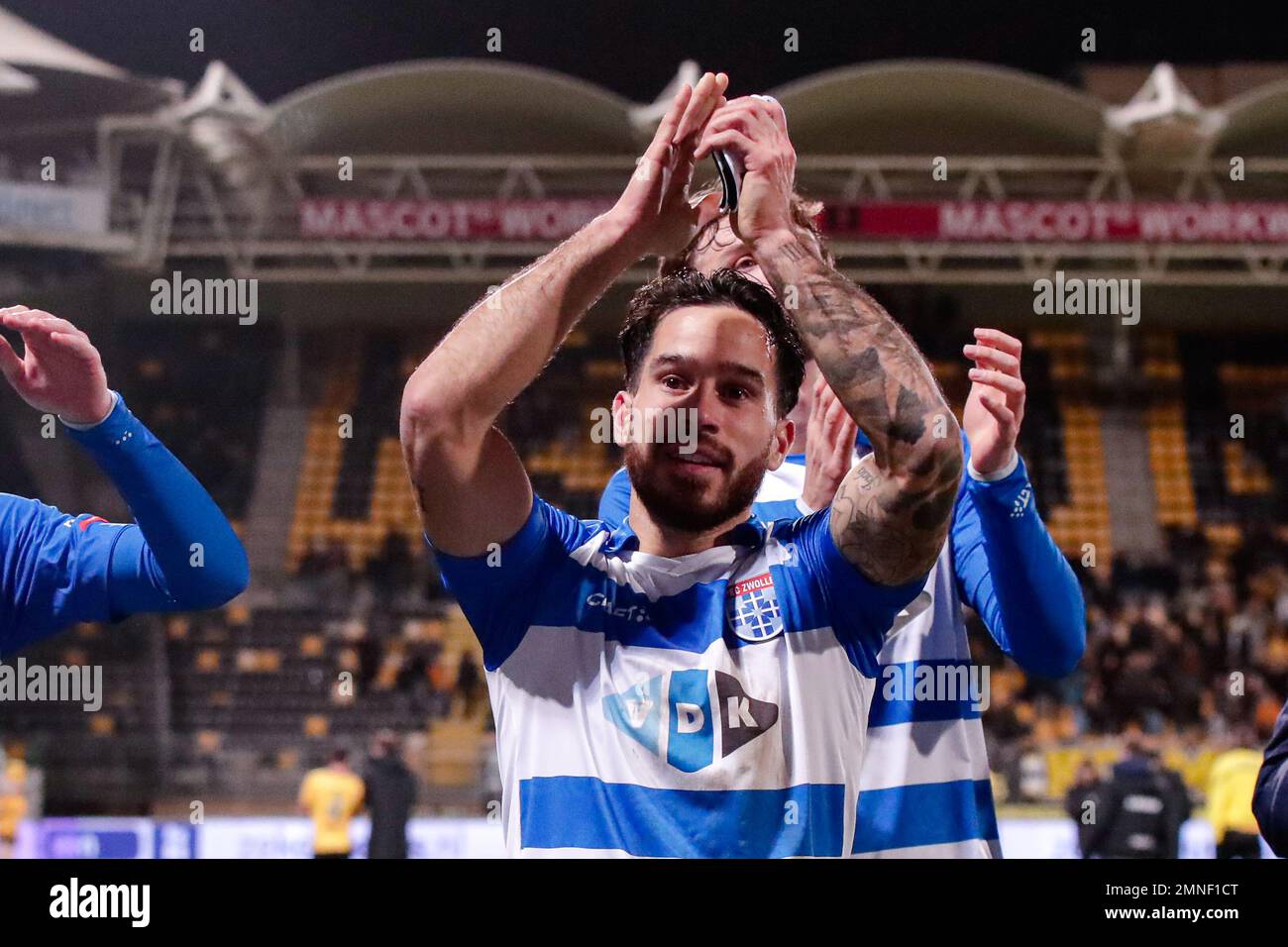 KERKRADE, NETHERLANDS - JANUARY 30: Jordy Tutuarima of PEC Zwolle ...