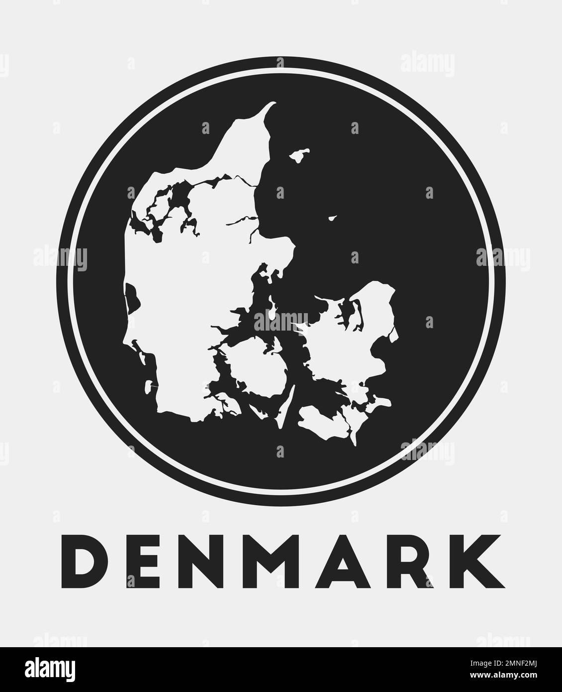 Denmark icon. Round logo with country map and title. Stylish Denmark ... Denmark icon. Round logo with country map and title. Stylish Denmark ...