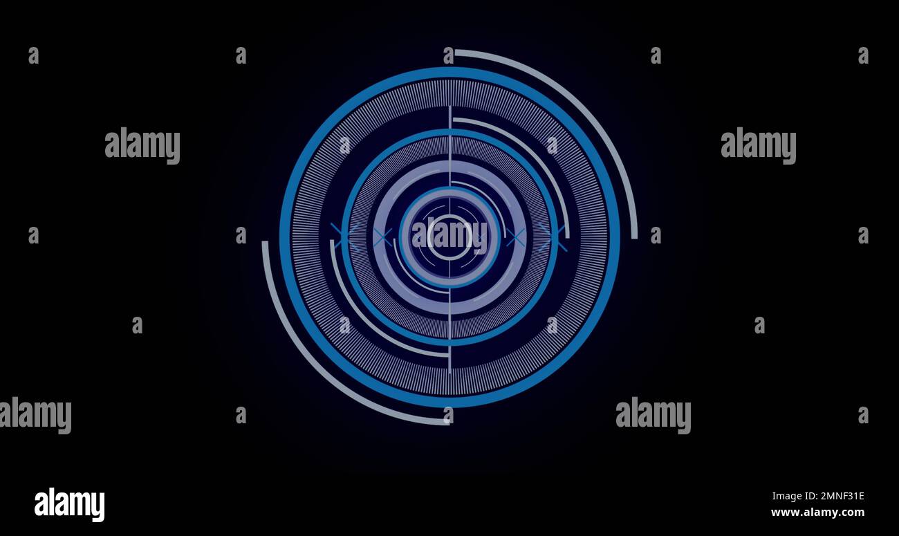 Composition of data processing over scope scanning Stock Photo - Alamy