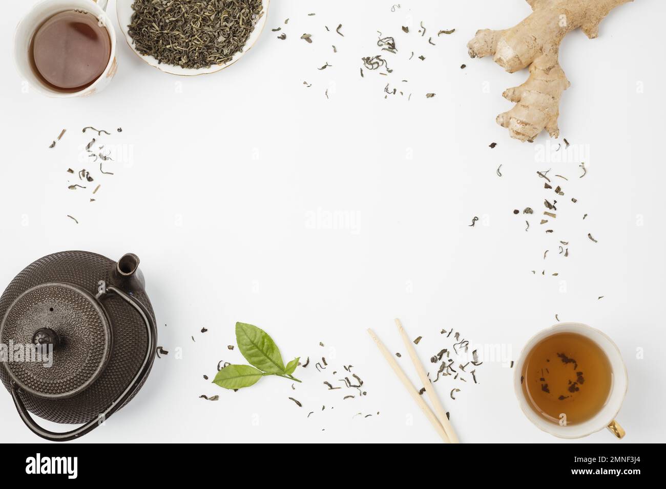 top view composition tea concept. Resolution and high quality beautiful ...