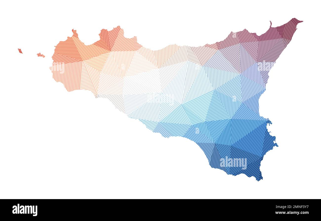 Sicilia map vector Stock Vector Images - Alamy