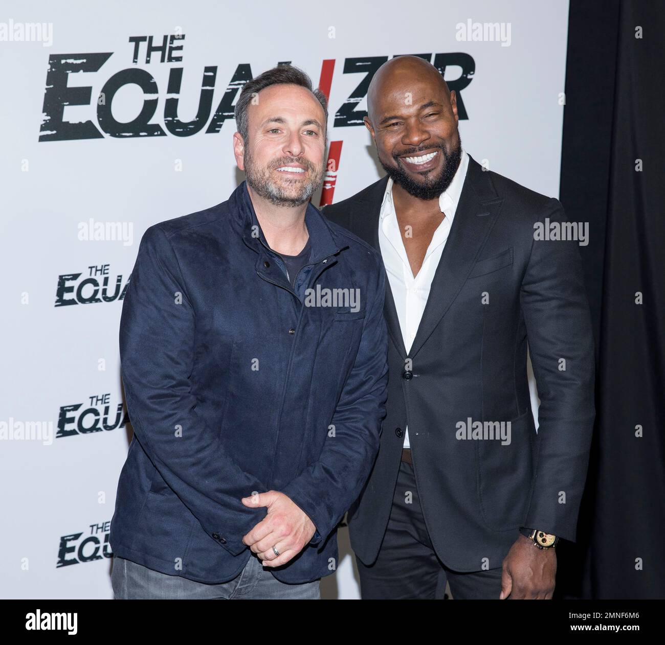 Jason Blumenthal and Antoine Fuqua attend CinemaCon at The Colosseum at ...