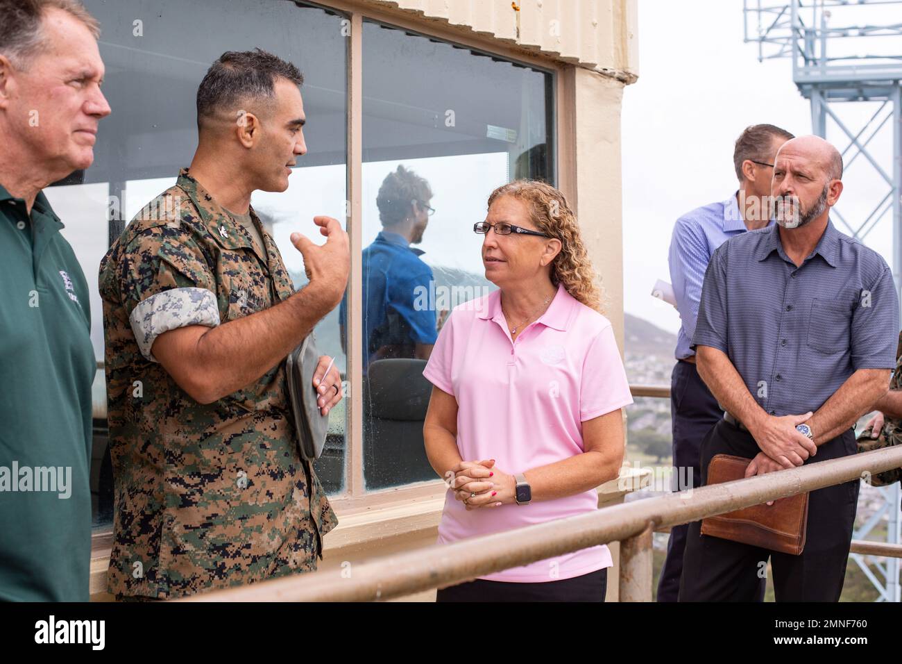 U.S. Marine Corps Col. Speros Koumparakis, commanding officer, Marine ...