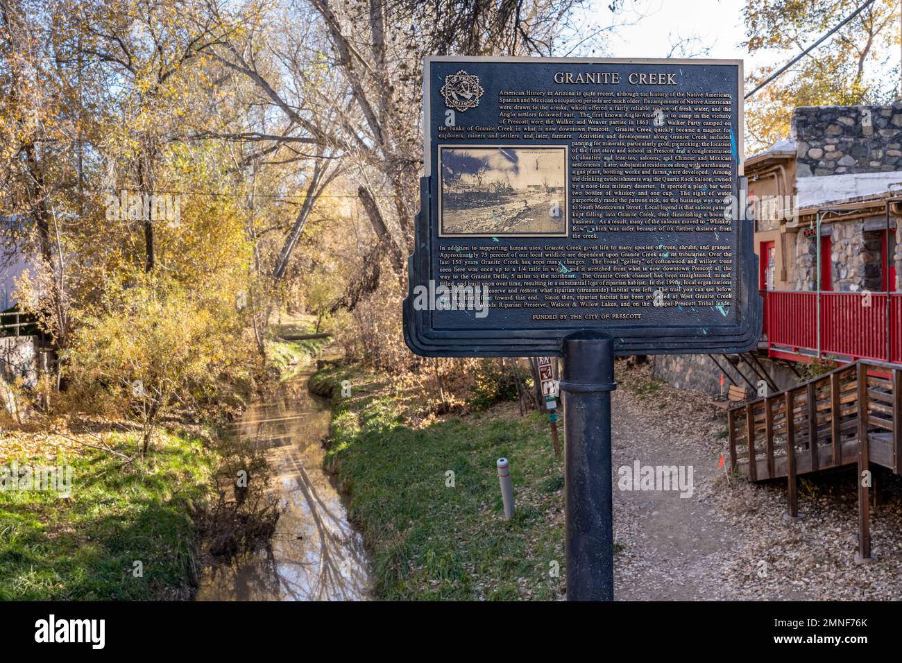 Prescott, AZ - Nov. 17, 2022: History of Prescott and Granite Creek ...