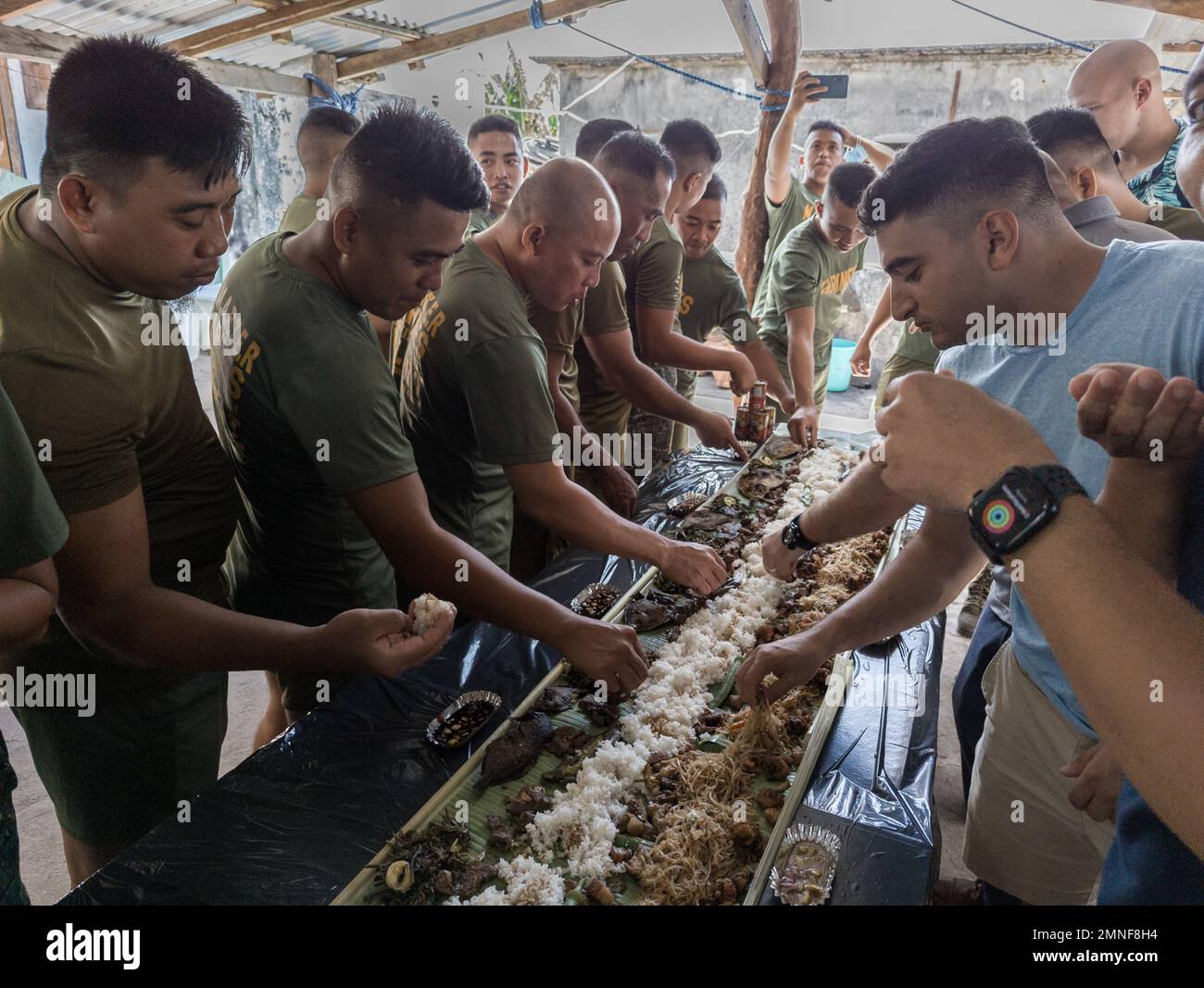 U.S. Marines and Sailors and service members from the Armed Forces of ...