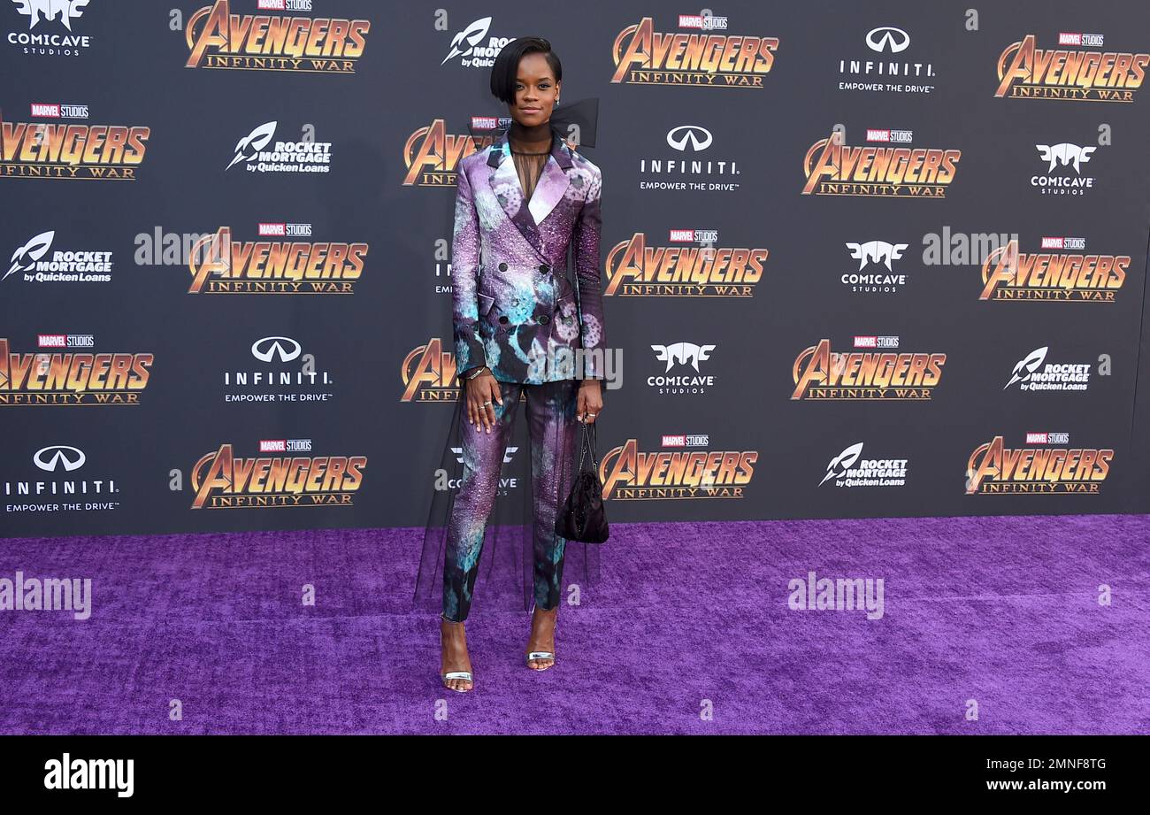 Letitia Wright arrives at the world premiere of "Avengers: Infinity War ...