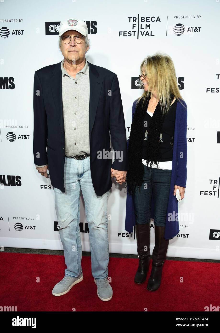 Actor Chevy Chase and wife Jayni Chase attend the Tribeca Film Festival ...
