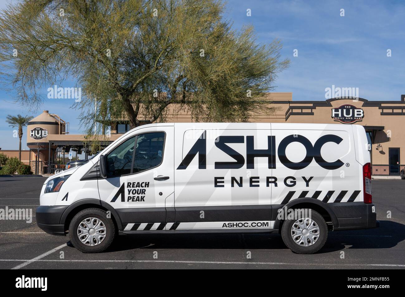 Chandler, AZ - Nov. 23, 2022: Truck for A SHOC Energy drinks with the ...