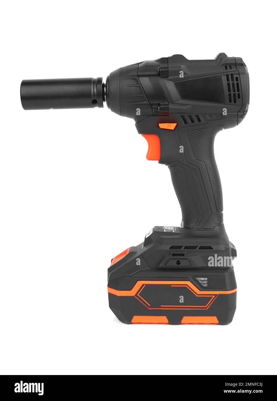 Electric impact wrench isolated on white background Stock Photo - Alamy