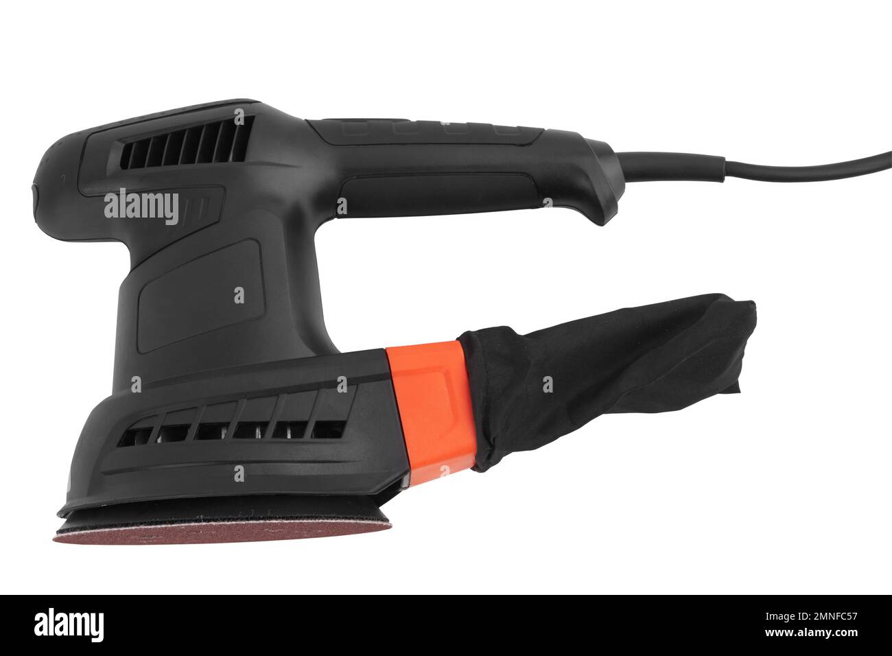 Electric sander tool isolated on white background Stock Photo - Alamy