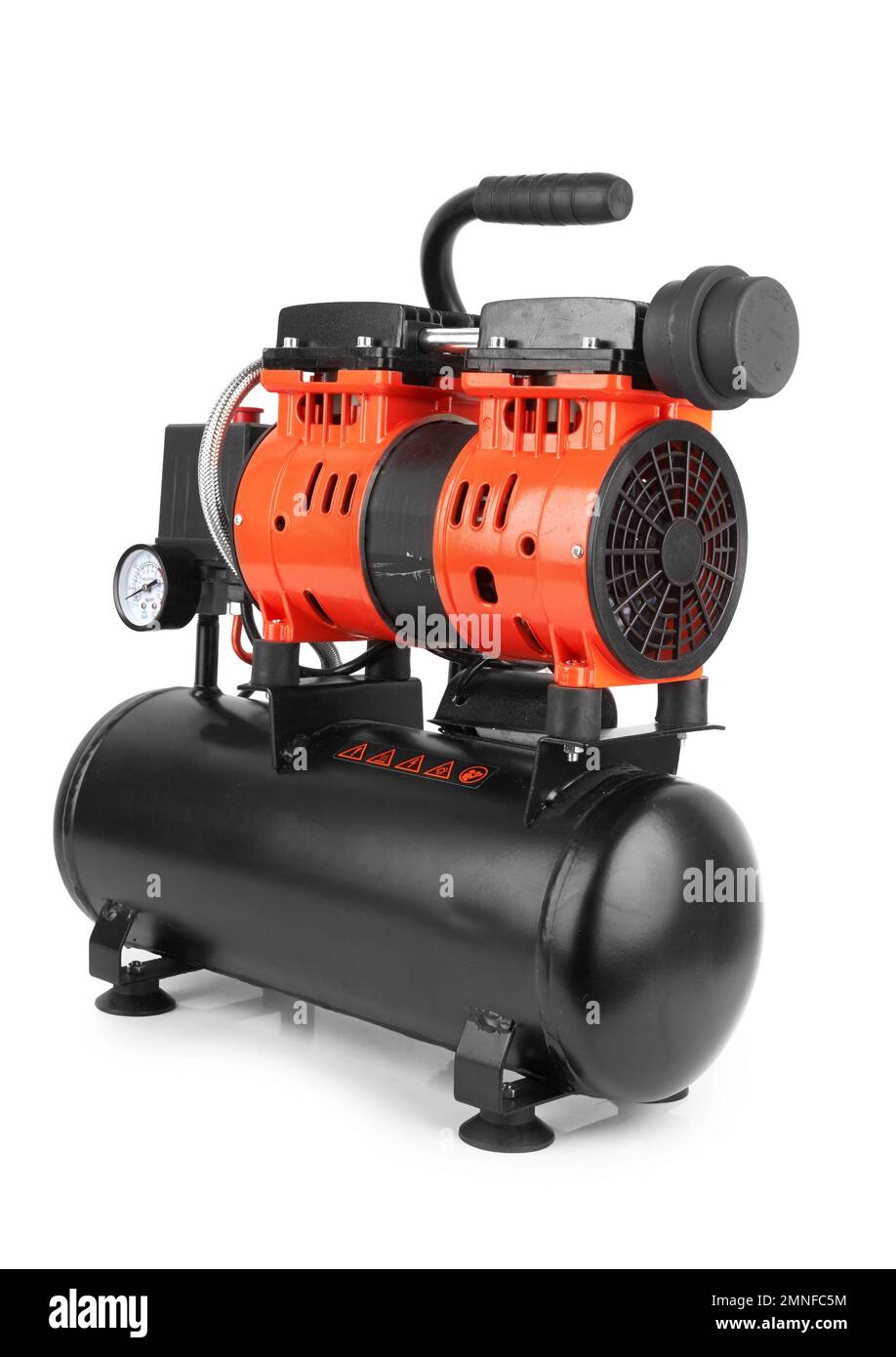Air compressor pressure pump tool isolated on white background Stock ...