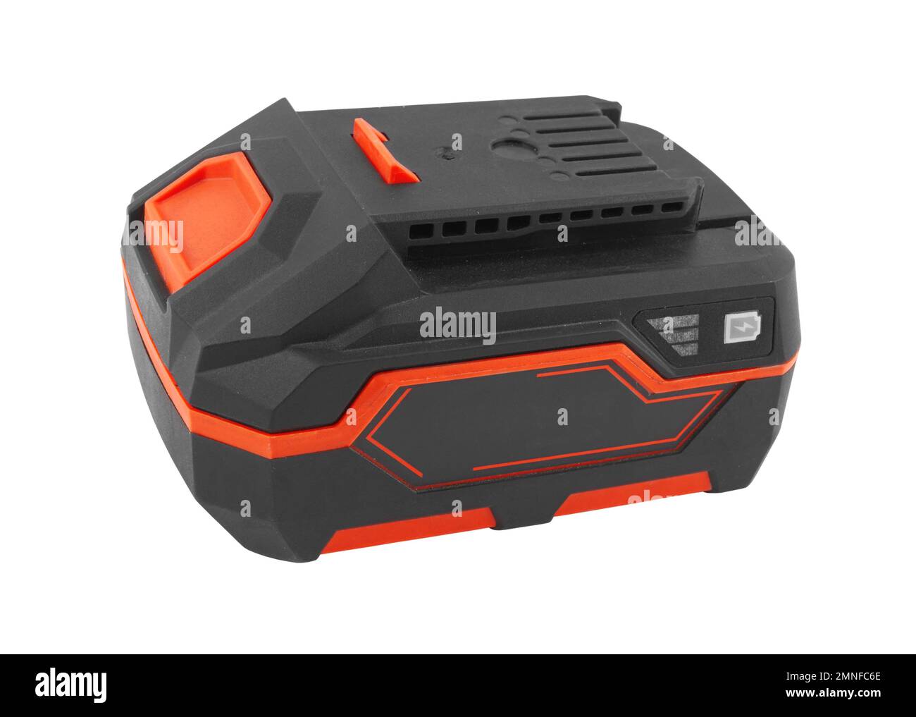 Tool battery isolated on white dackground Stock Photo - Alamy
