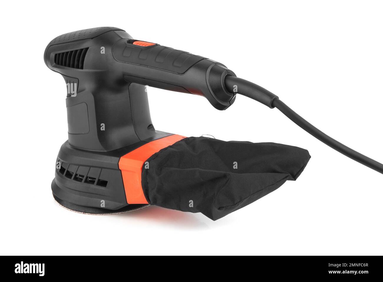 Electric sander tool isolated on white background Stock Photo - Alamy