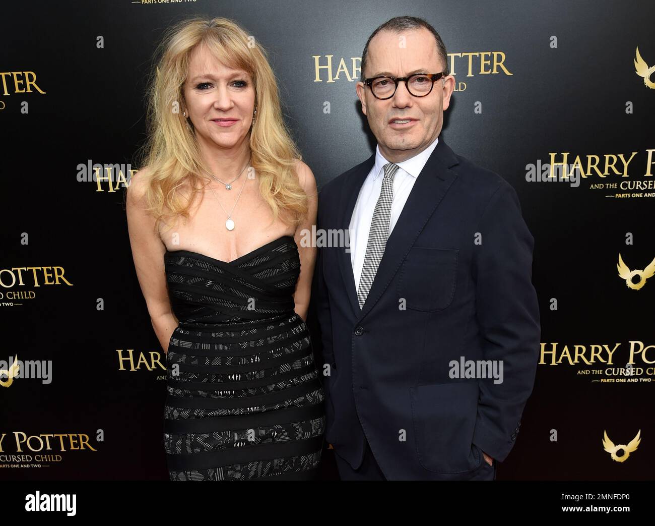 Producers Sonia Friedman, left, and Colin Callender attend the "Harry ...