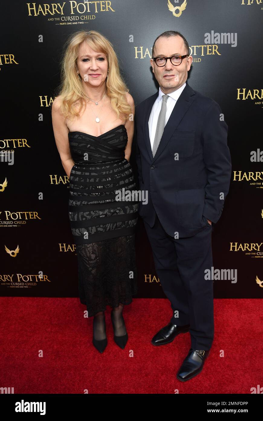 Producers Sonia Friedman, left, and Colin Callender attend the "Harry ...