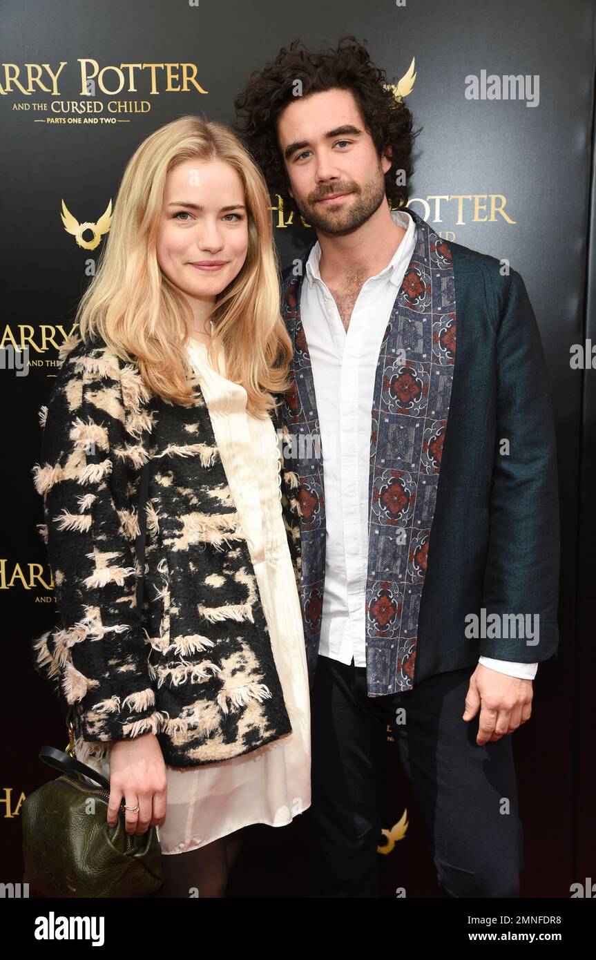 Willa Fitzgerald, left, and Gabe Kennedy attend the "Harry Potter and ...