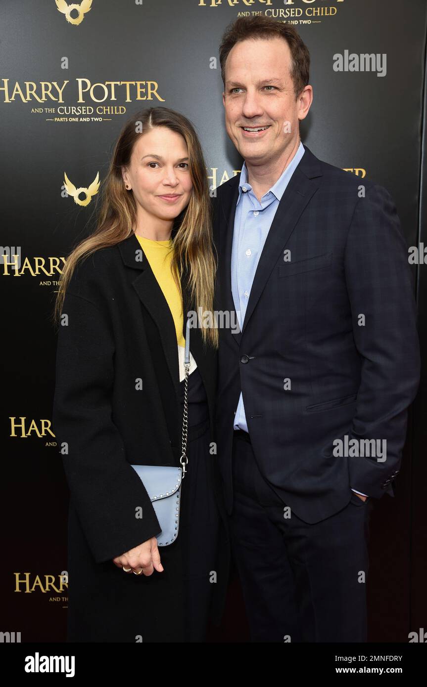 Sutton Foster and husband Ted Griffin attend the "Harry Potter and the ...