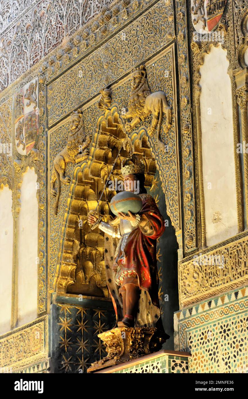Figure, interior decorations, Mezquita, former mosque, now cathedral ...