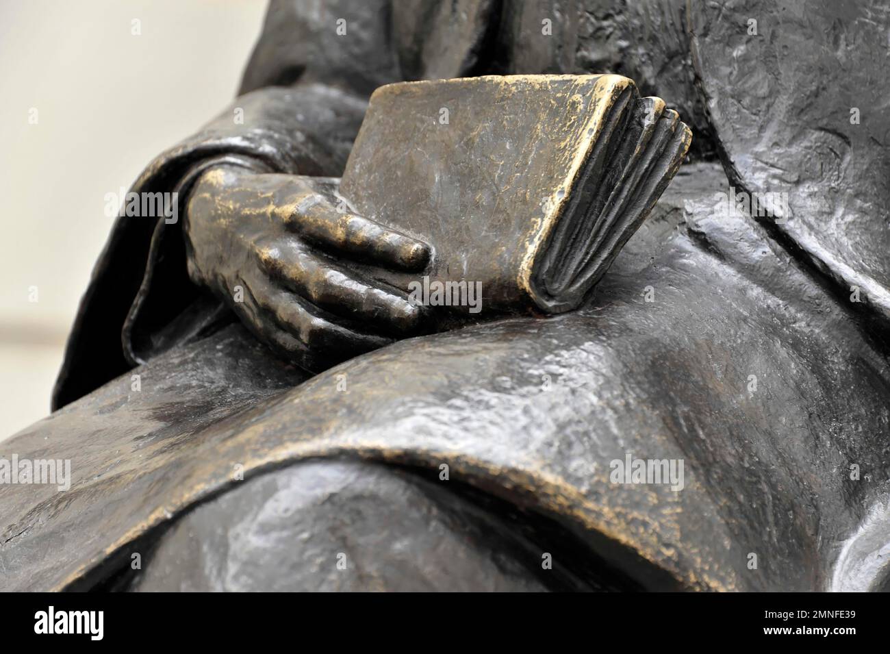 Detail Book and Hand, Bronze Monument, Monument of Adam Riese, Cordoba ...