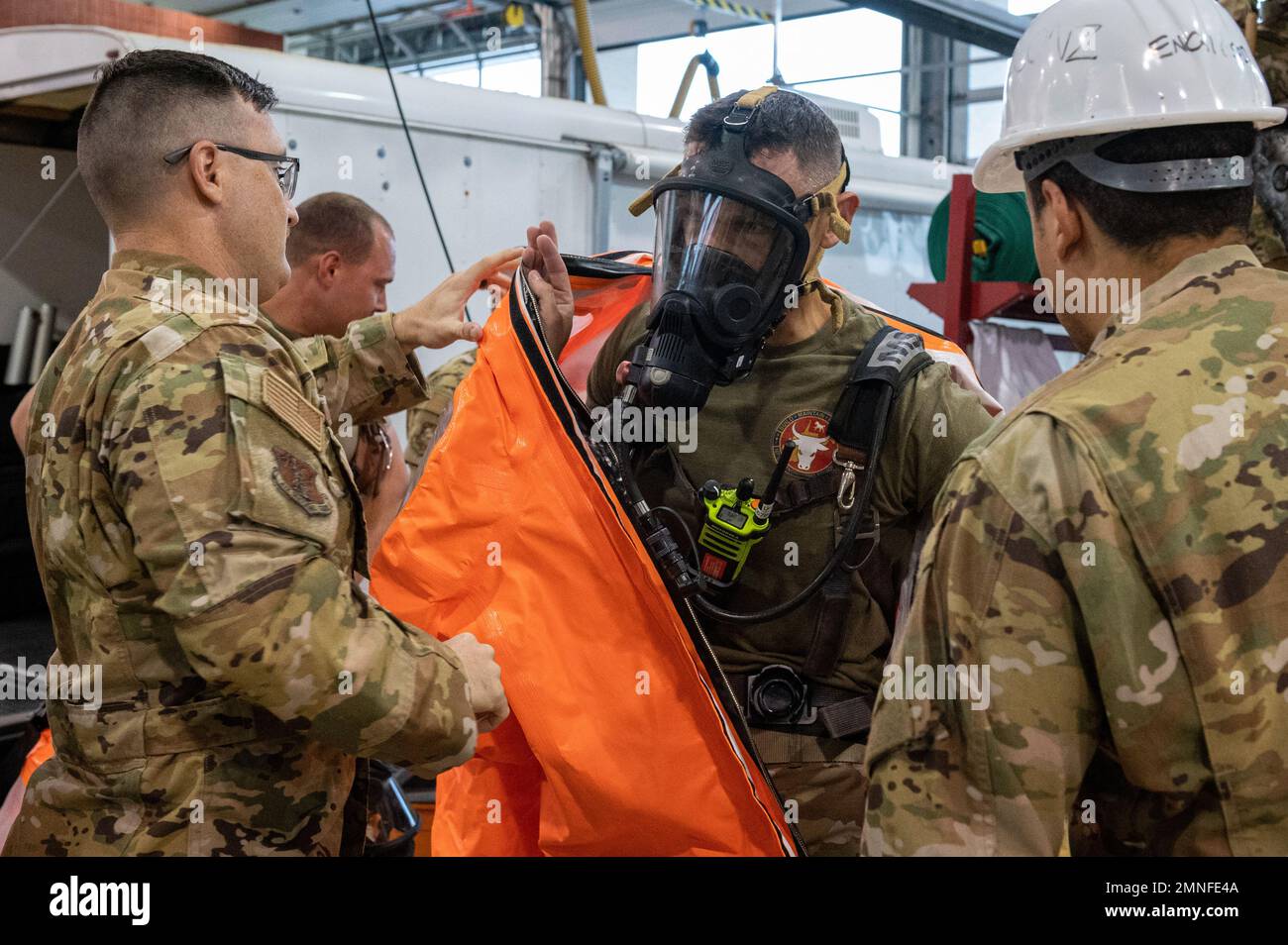 U.S. Air Force Airman 1st Class Steven Heaton an emergency management ...