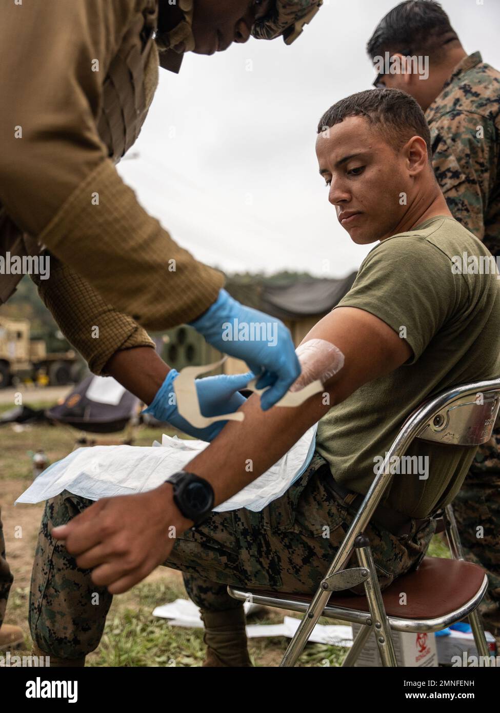 U.S. Marine Corps Cpl. Michael Cassidy, a transmissions systems ...