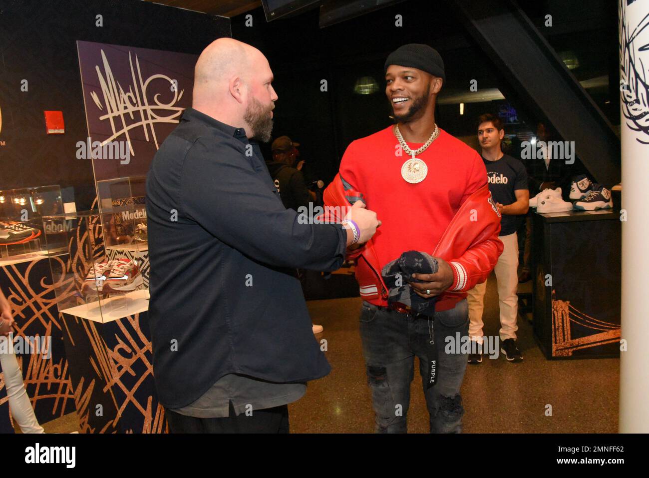 Daniel Gamache (Mache) and Rapper Papoose at the Modelo and Brooklyn ...