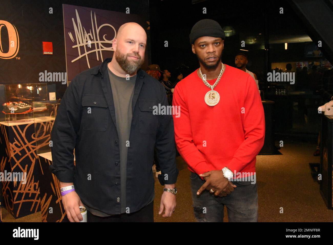 Daniel Gamache (Mache) and Rapper Papoose at the Modelo and Brooklyn ...