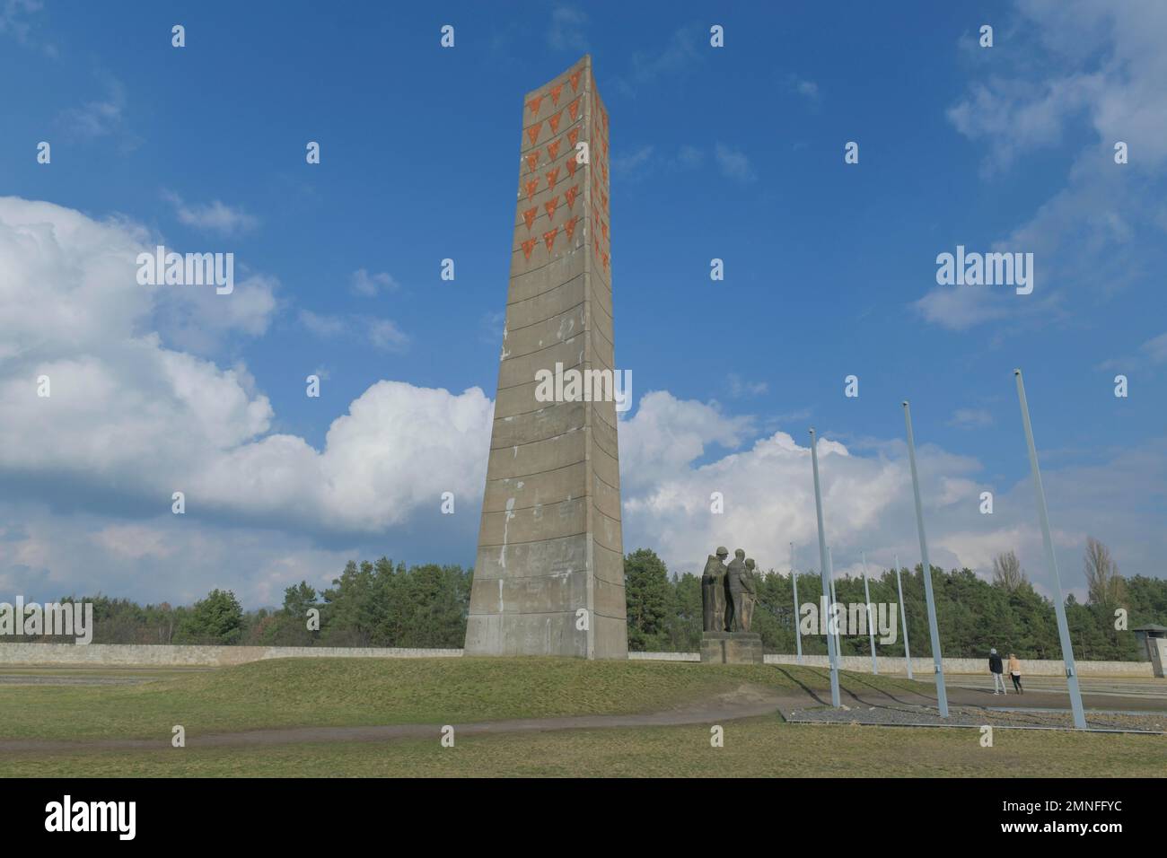 Obelisk, National Memorial of the GDR from 1961, Sachsenhausen ...