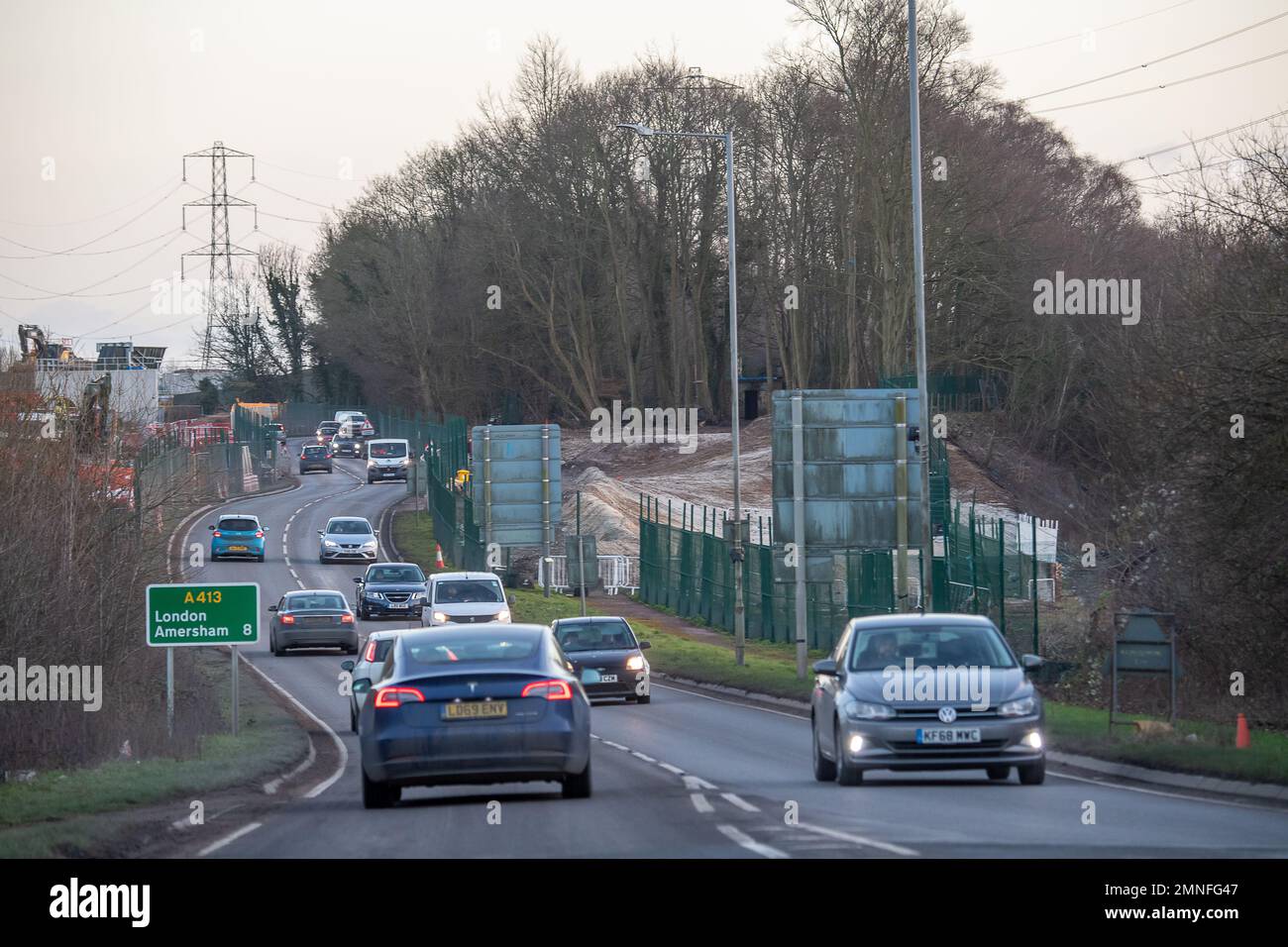 Wendover, Buckinghamshire, UK. 30th January, 2023. Commuters on the ...