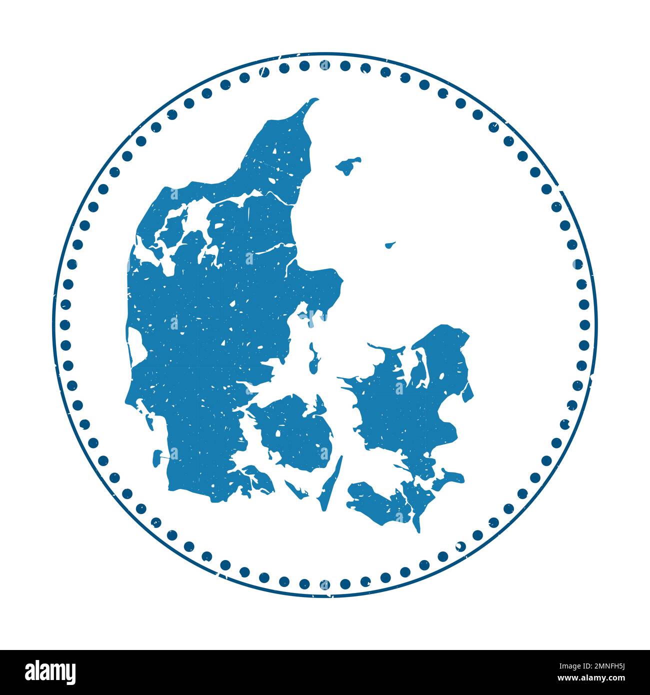 Denmark sticker. Travel rubber stamp with map of country, vector ...