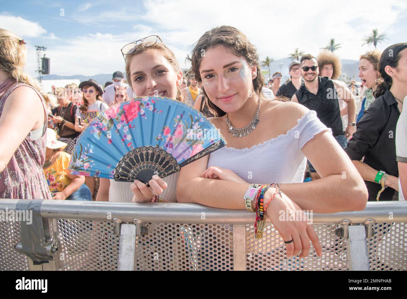 Festival goers attend the Coachella Music & Arts Festival at the Empire ...