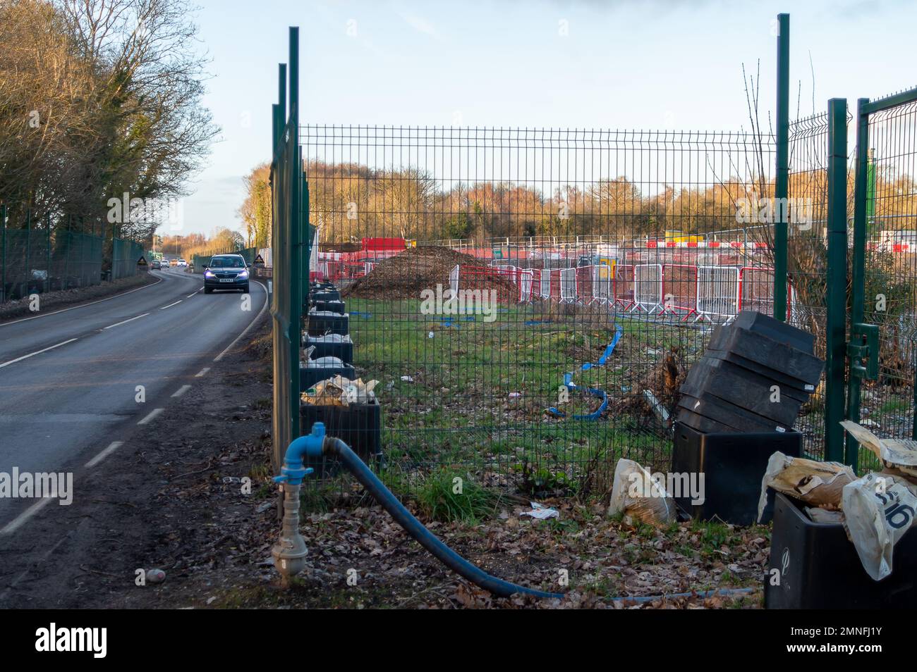 Wendover, Buckinghamshire, UK. 30th January, 2023. HS2 construction ...