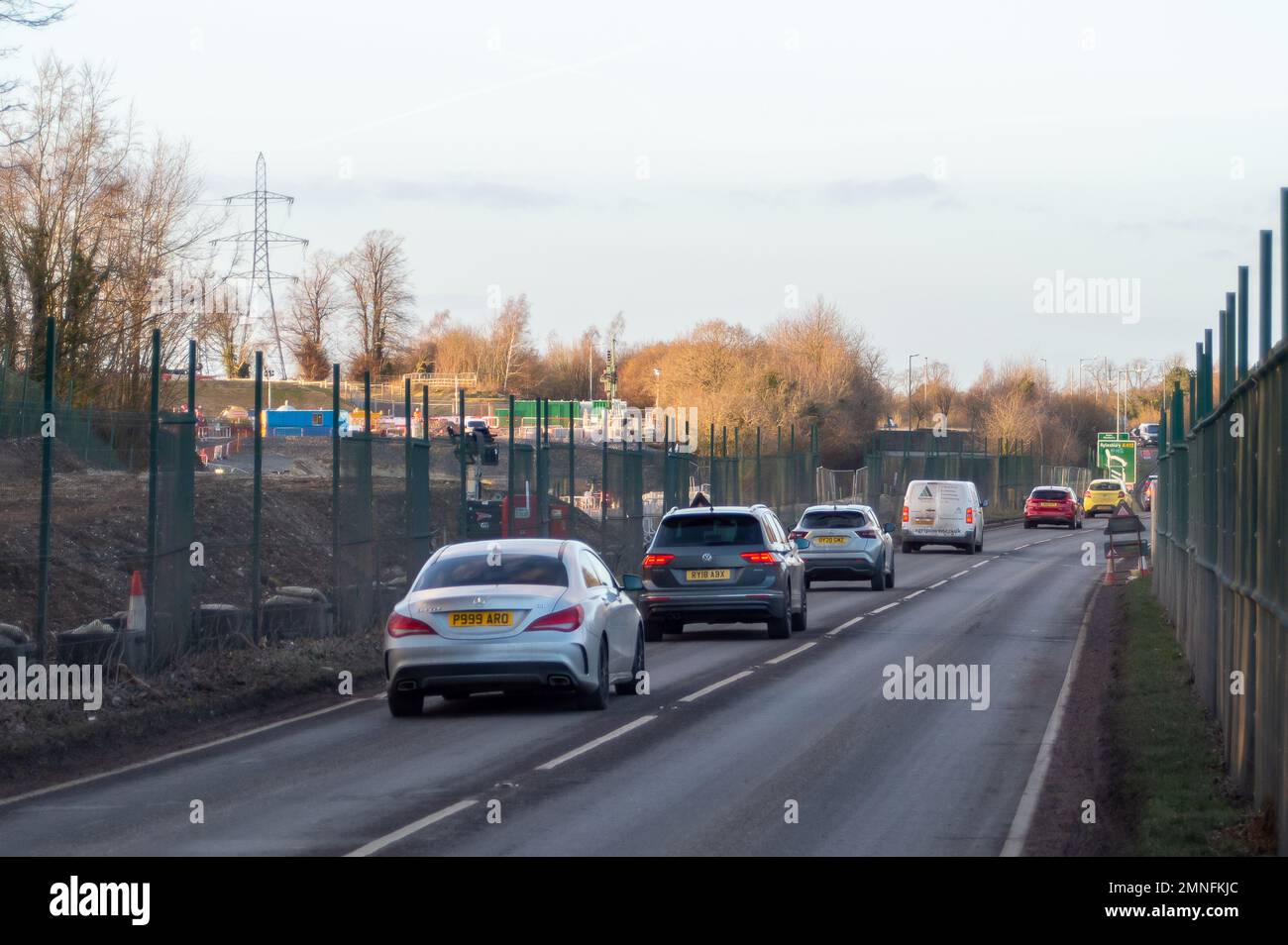 Wendover, Buckinghamshire, UK. 30th January, 2023. HS2 construction ...